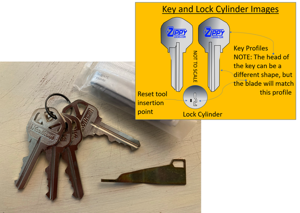 Kwikset - SmartKey Rekey Kit - Smart Key Reset - 4 Cut Keys - With ...